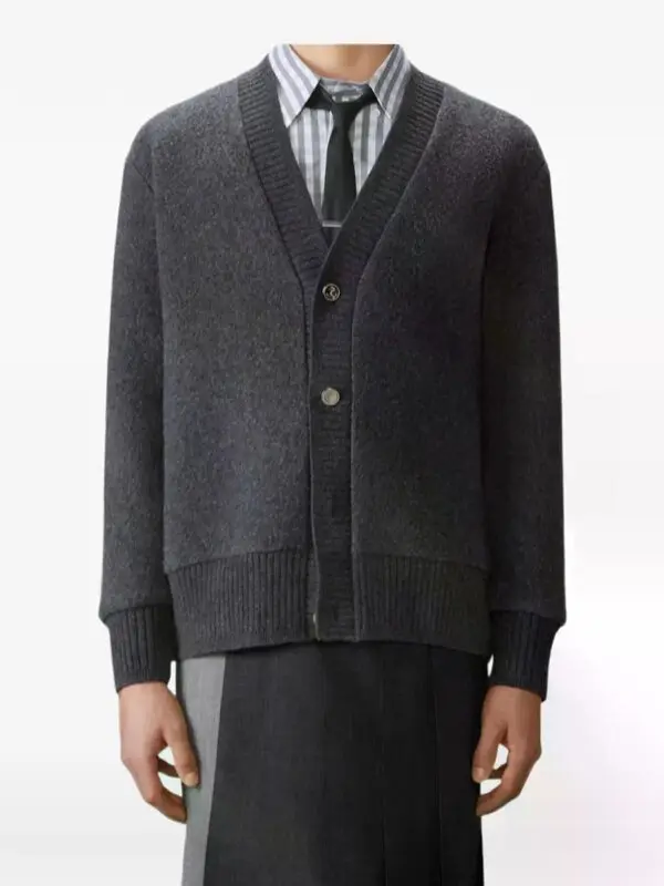 Thom Browne V-neck Button-up Cardigan