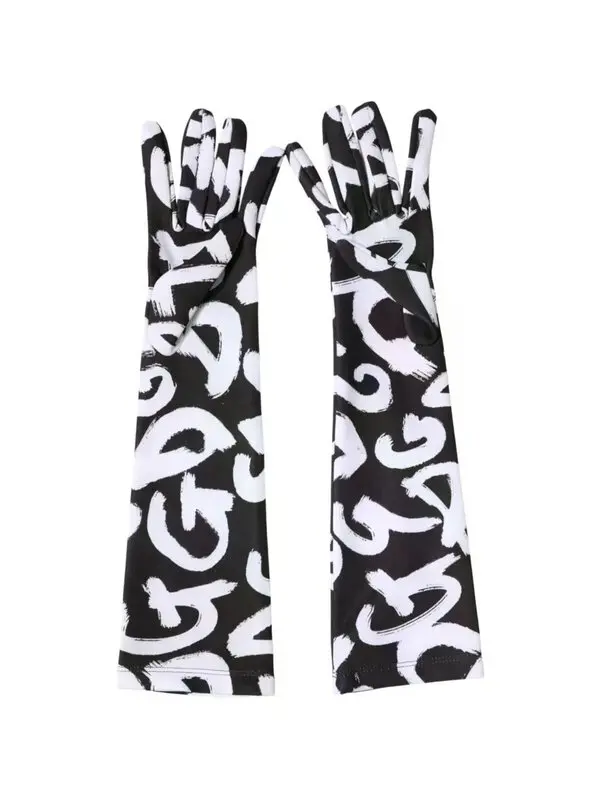 Dolce & Gabbana Dg Logo Elbow-length Gloves