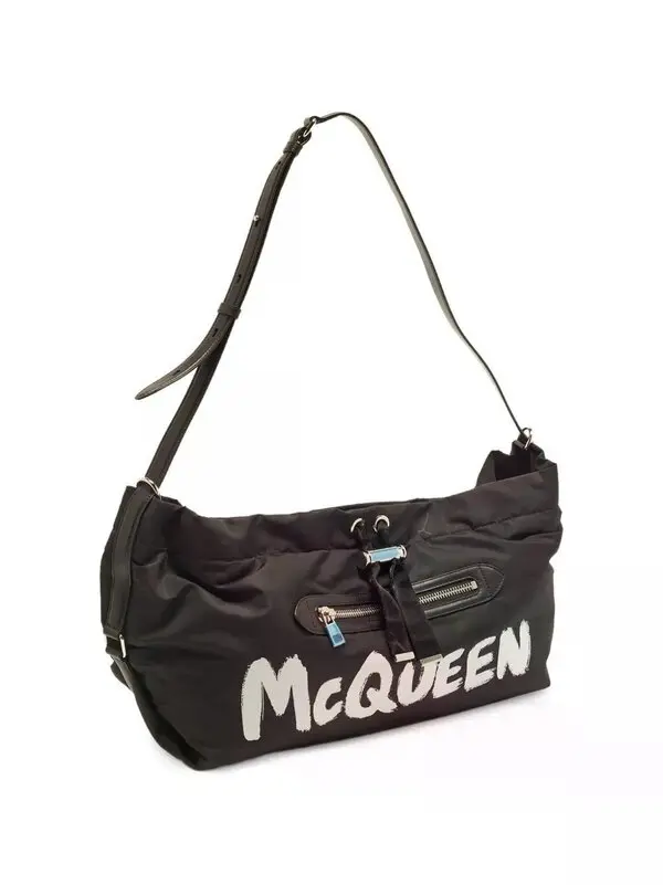 Alexander McQueen The Bundle Graffiti Shoulder Bag