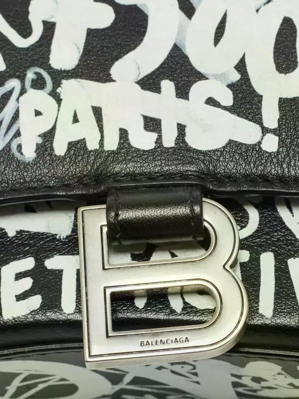 Balenciaga Xs Graffiti Hourglass Mini Bag