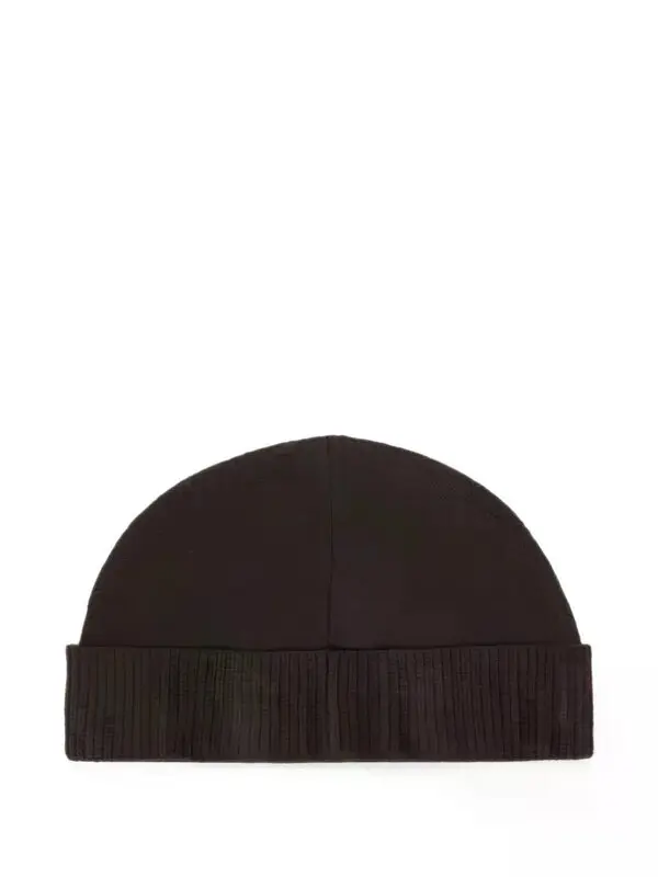 Stone Island N100007 Plush Stitch Stretch Rws Wool Beanie - Brown