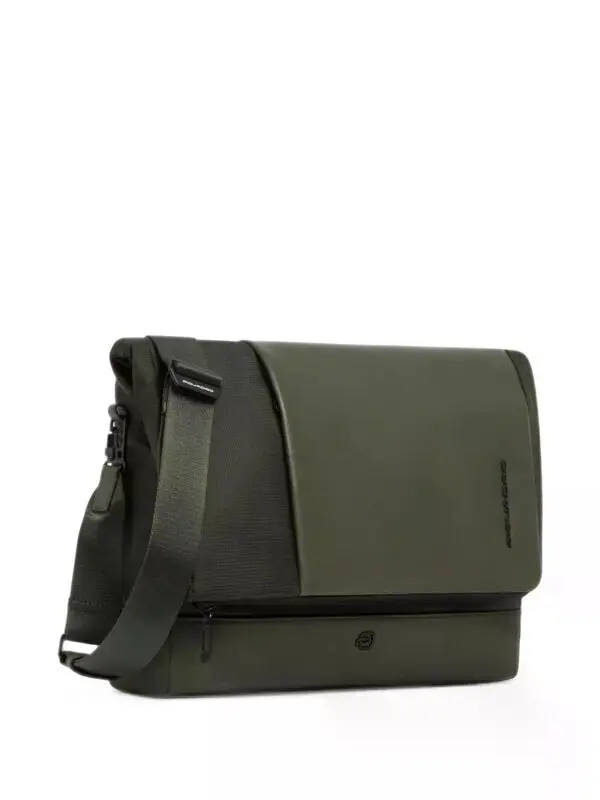 PIQUADRO Convertible 13.3 Logo-plaque Foldover Laptop Bag - Green