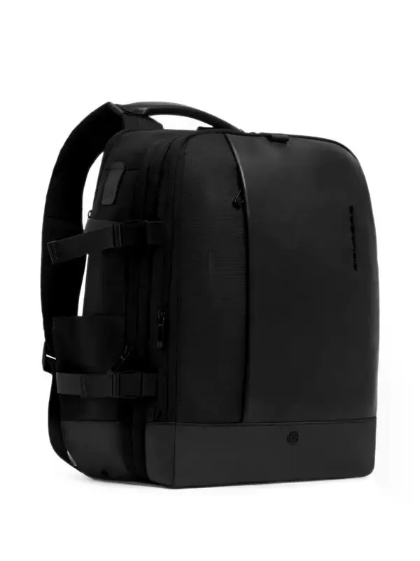 PIQUADRO Logo-embossed Expandable Backpack