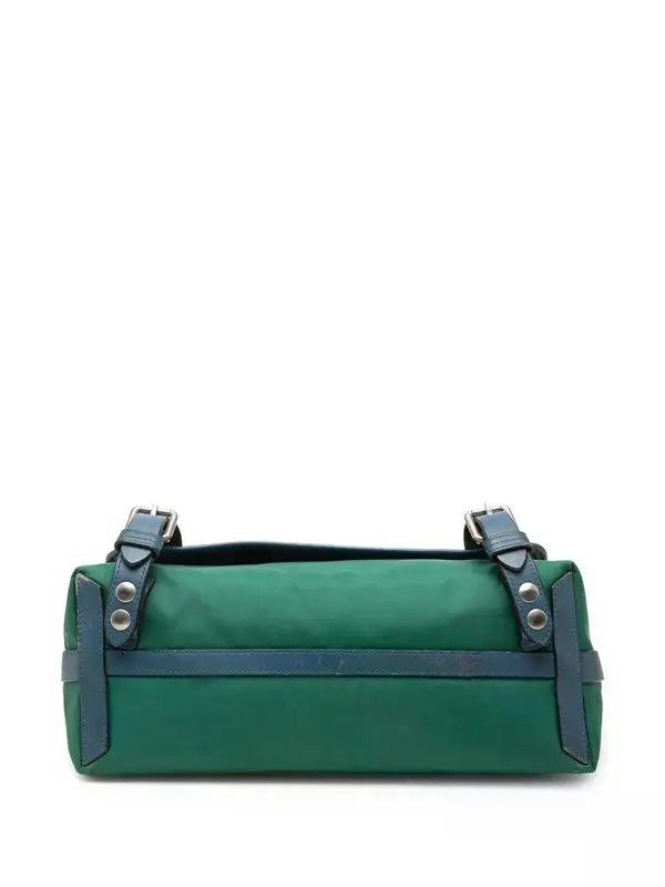 Burberry 2000-2017 Large Tricolor Nylon And Leather Messenger Bag Crossbody Bag
