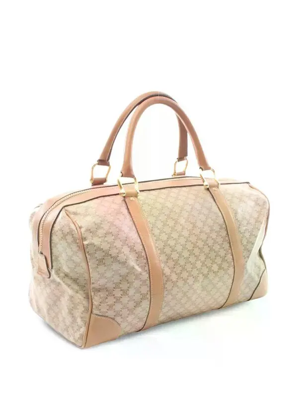 Celine 2000s Mini Macadam Boston Tote Bag - Neutrals