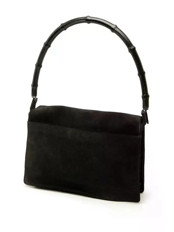 Gucci 20th Century Suede Bamboo Handbag