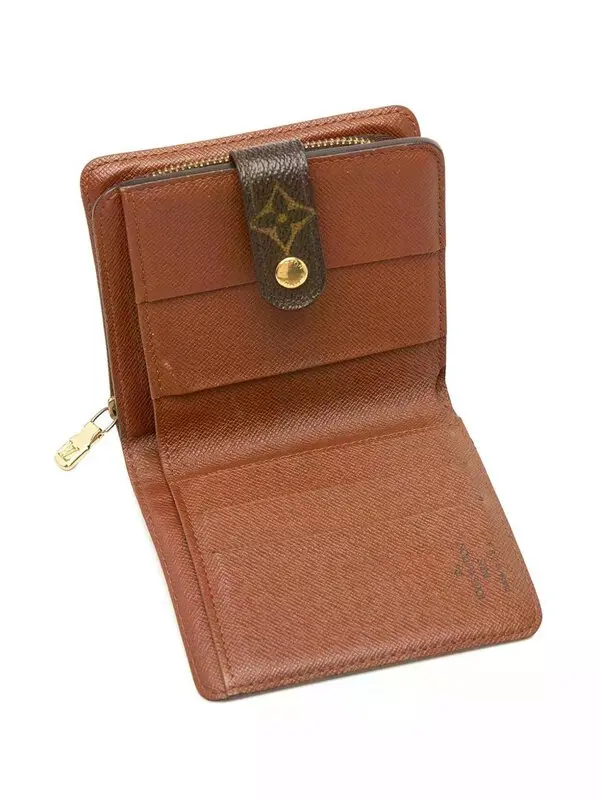 LOUIS VUITTON 2003 Monogram Compact Zip Wallet Small Wallets