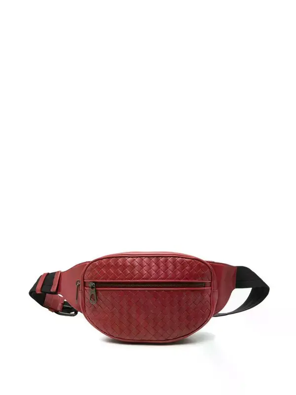 Bottega Veneta 2012-2026 Nappa Intrecciato Belt Bag - Red