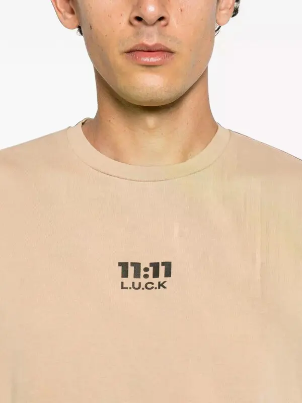 11 11 L.U.C.K. Logo-print T-shirt
