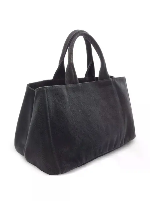 Prada 2010s Canapa Tote Bag - Black