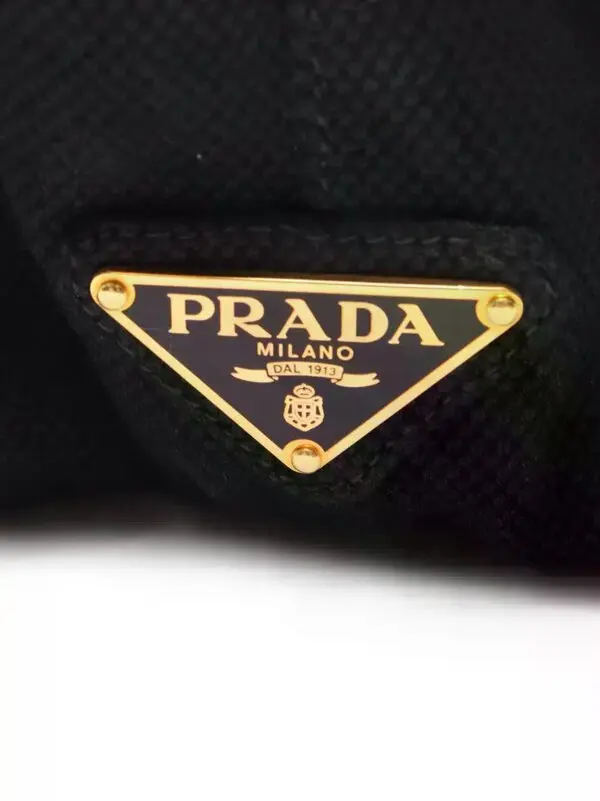 Prada 2010s Canapa Tote Bag - Black
