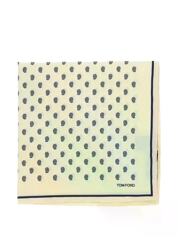 TOM FORD Paisley-print Silk Pocket Square
