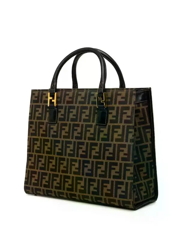 Fendi 20th Century Zucca Canvas Tote Bag