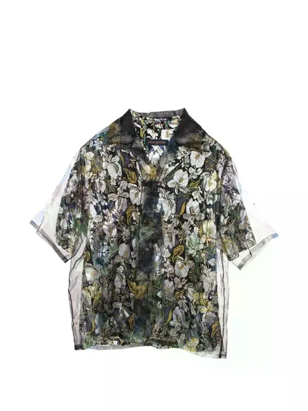 LOUIS VUITTON 2020s Layered Floral-pattern Aloha Shirt