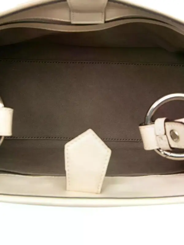 Fendi 2000-2010 Small Bicolor Calfskin Whipstitch Runway Satchel