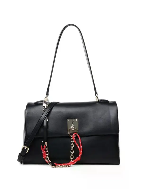 V°73 Woven-cord Chain-detail Shoulder Bag