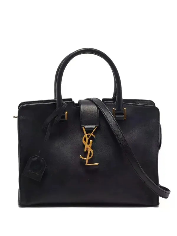 Saint Laurent 2015 Baby Cabas Leather Tote Bag