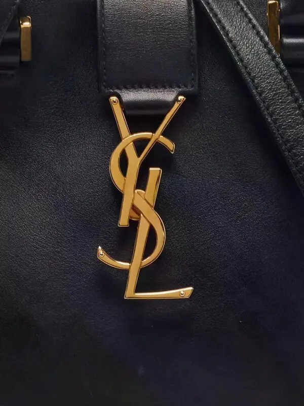 Saint Laurent 2015 Baby Cabas Leather Tote Bag