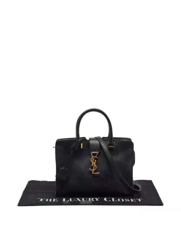 Saint Laurent 2015 Baby Cabas Leather Tote Bag