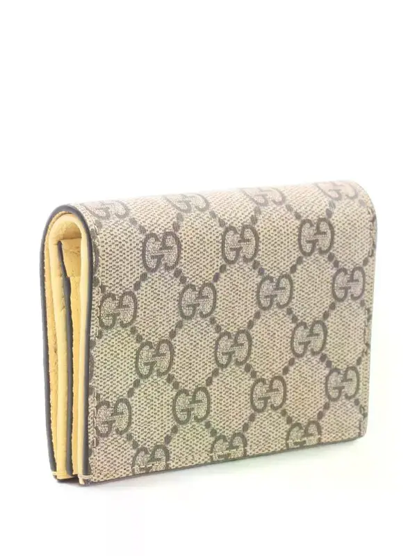 Gucci 2010s Double G Gg Supreme Bi-fold Wallet