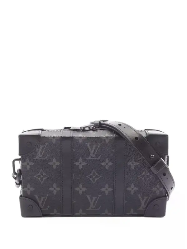 LOUIS VUITTON Monogram Eclipse Soft Trunk Shoulder Bag - Black