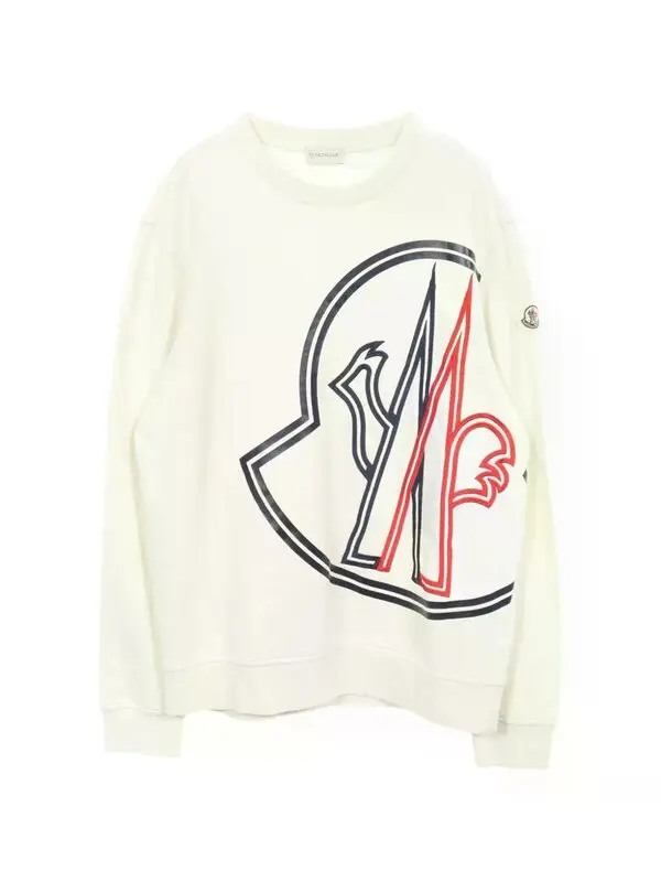 Moncler 2010s Logo-embroidered Sweatshirt - White