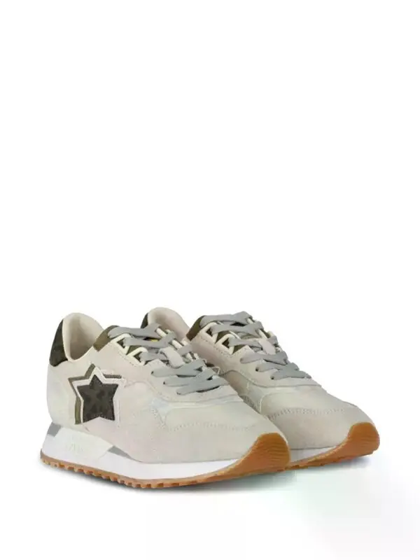 ATLANTIC STARS Star-patch Calf Suede Sneakers