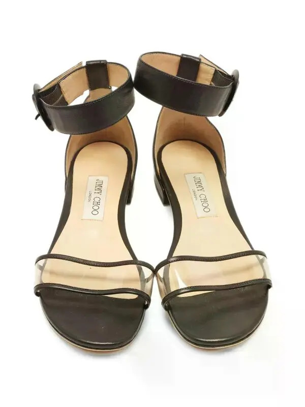 JIMMY CHOO Jaimie Ankle-strap Flat Sandals