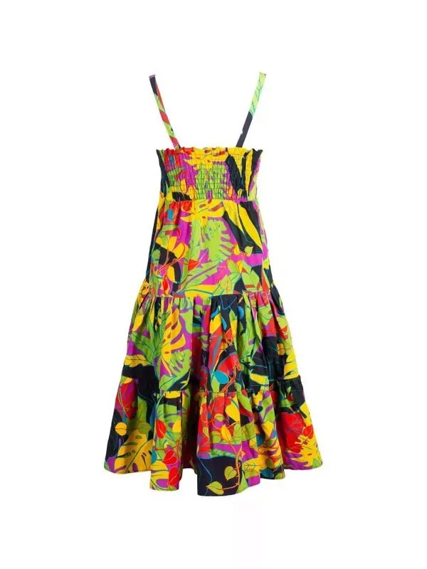 La DoubleJ Bouncy Tiered Cotton Dress - Black
