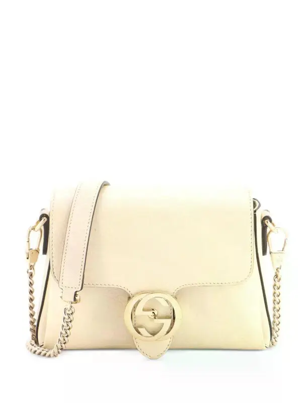 Gucci Interlocking Chain Leather Small Crossbody Bag