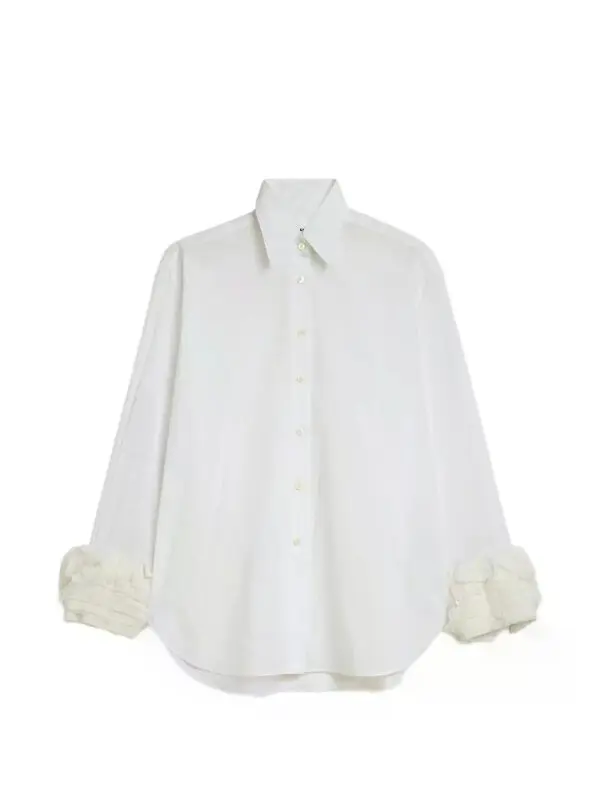 JIL SANDER Cotton Muslin Shirt - White