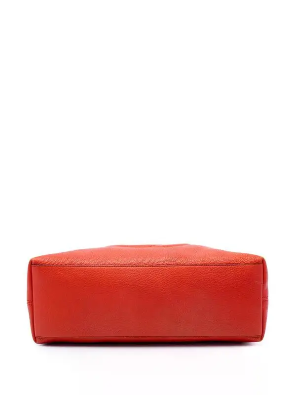 Gucci 2021-2026 Medium Calfskin Soho Chain Tote Bag - Orange