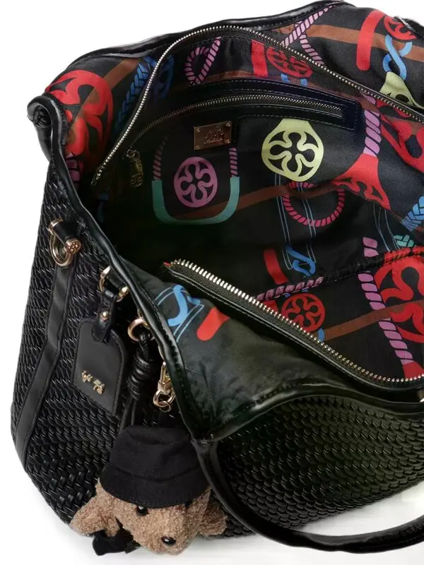 V°73 Woven-effect Shoulder Bag