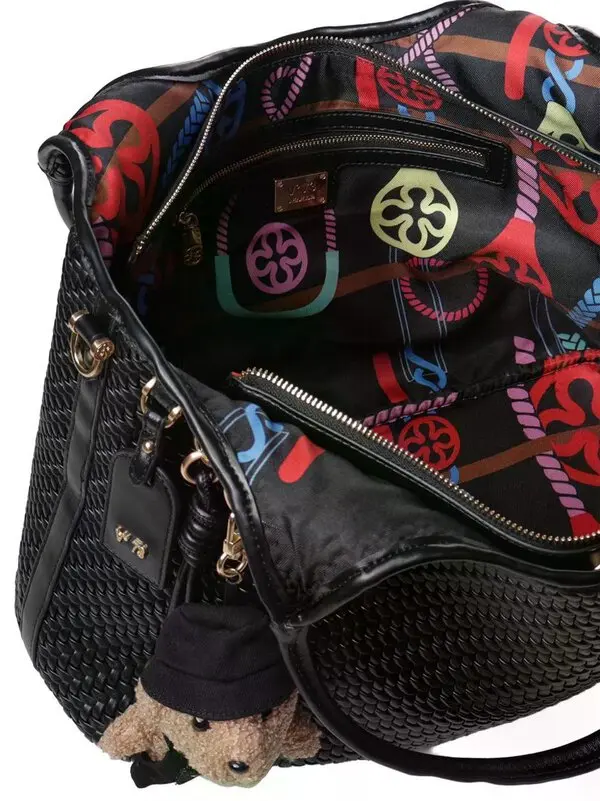 V°73 Woven-effect Shoulder Bag