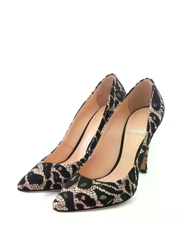Dior 2010s Lace Pointed-toe Pumps