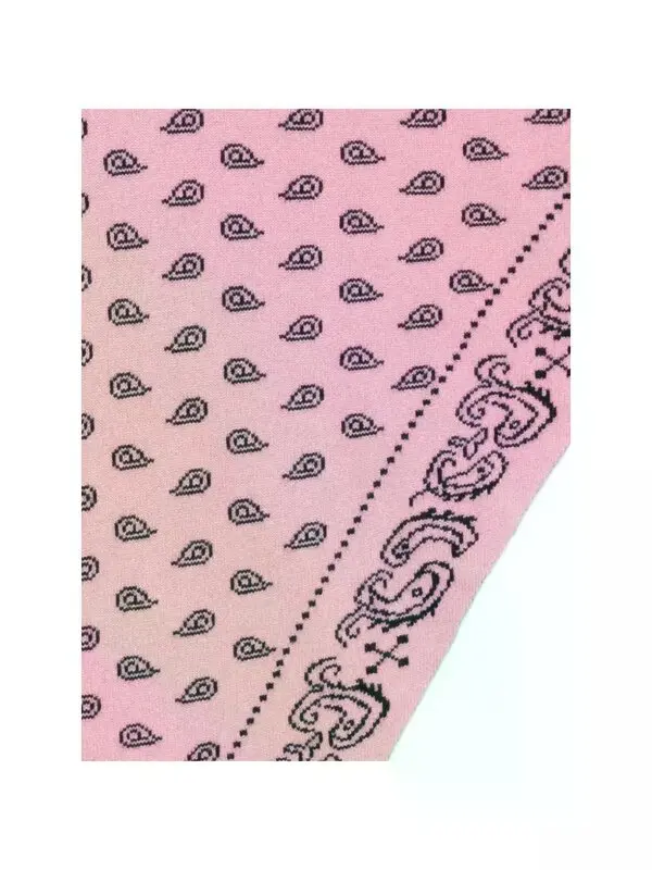 Guest In Residence Paisley-print Knitted Scarf