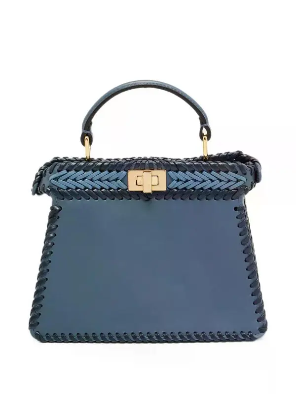 Fendi 2025 Petite Peekaboo Iseeu Woven Tote Bag