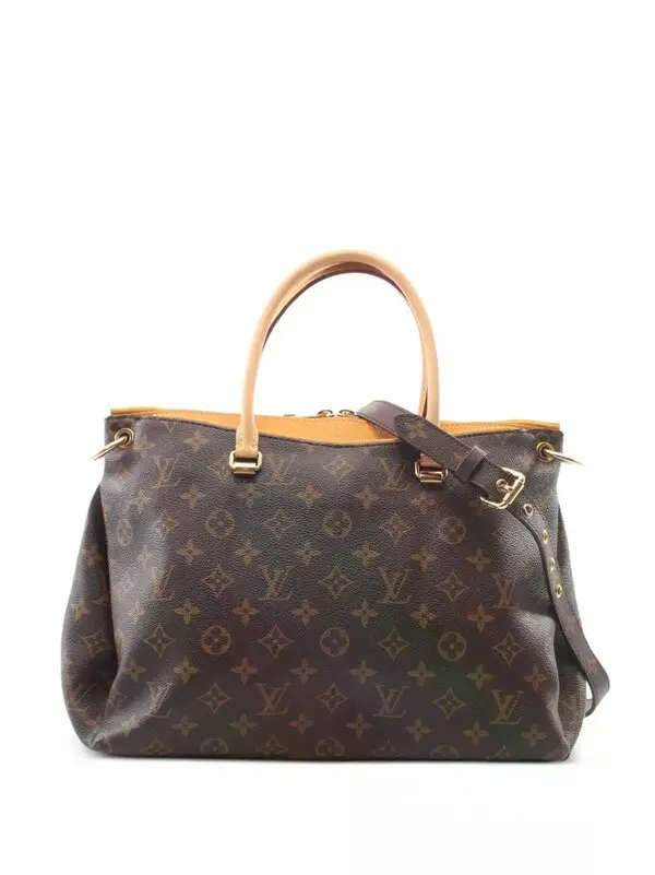 LOUIS VUITTON 2013 Monogram Pallas Tote Bag - Brown