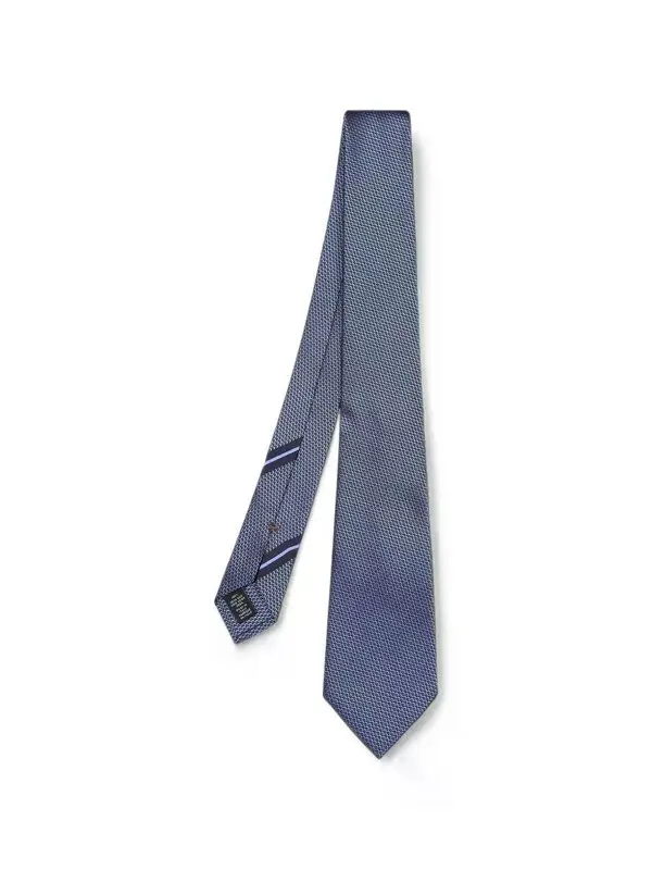Zegna Geometric-pattern Silk Tie
