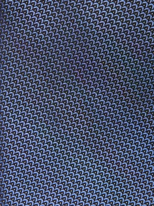 Zegna Geometric-pattern Silk Tie - Blue
