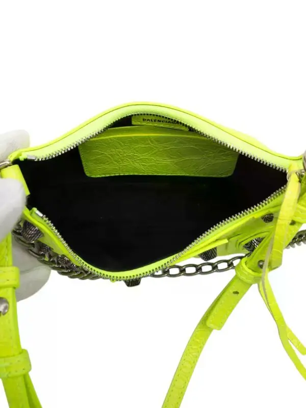 Balenciaga 2018-2026 Mini Lambskin Motocross Le Cagole Satchel
