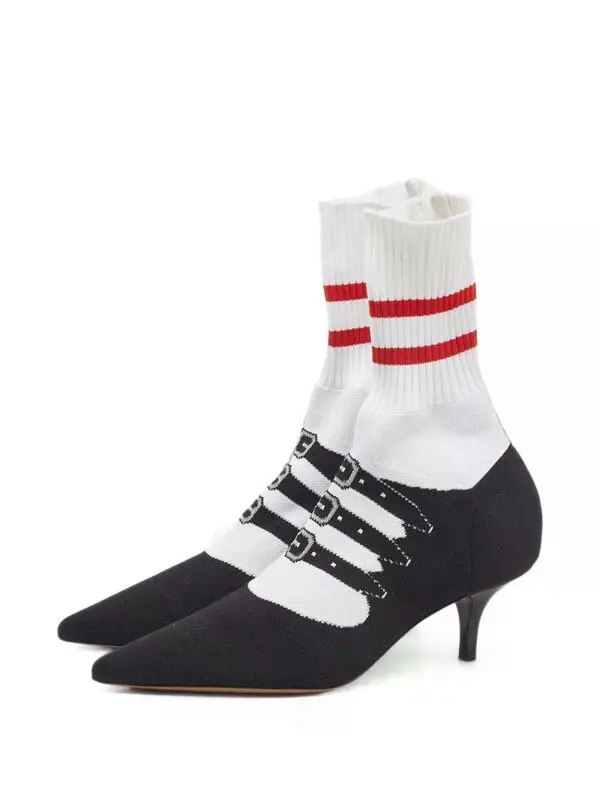 Marni Knit Pointed Toe Ankle Boots
