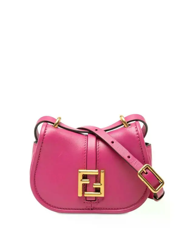 Fendi 2010-2026 Nano Leather Ff C Mon Crossbody Bag