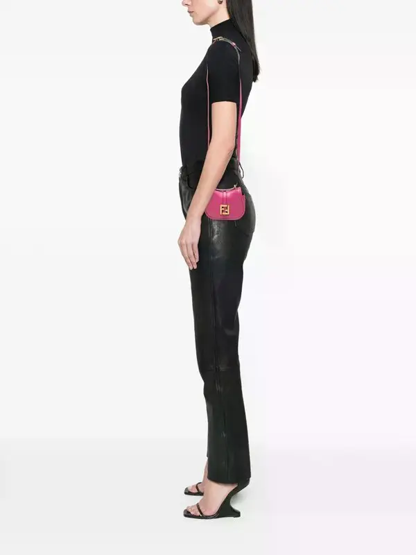 Fendi 2010-2026 Nano Leather Ff C Mon Crossbody Bag
