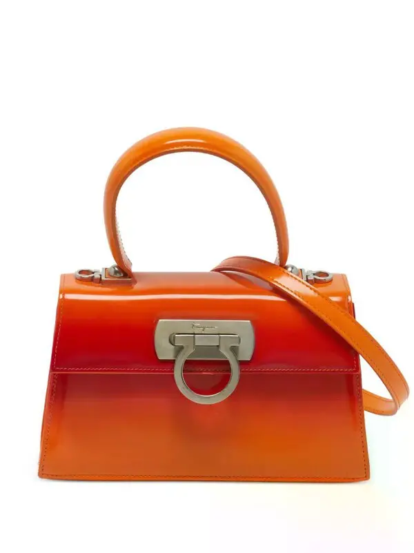 FERRAGAMO Gancini Ombré Tote Bag - Orange