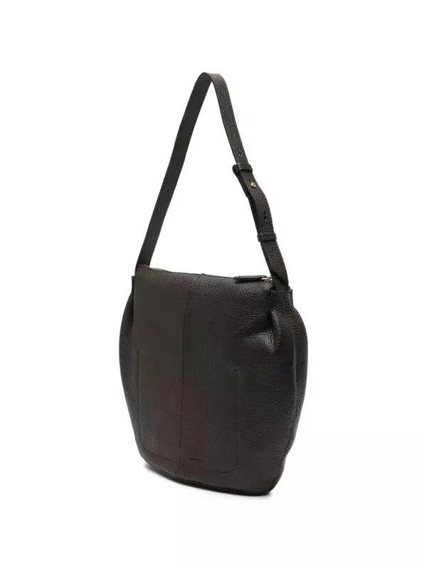 THE BRIDGE Grainy Leather Shoulder Bag