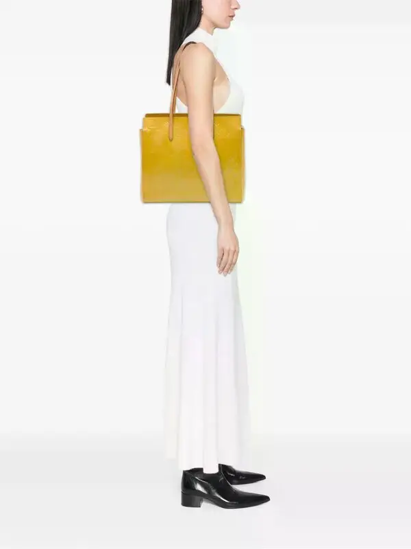 LOUIS VUITTON 2012 Monogram Vernis Catalina East West Tote Bag - Yellow