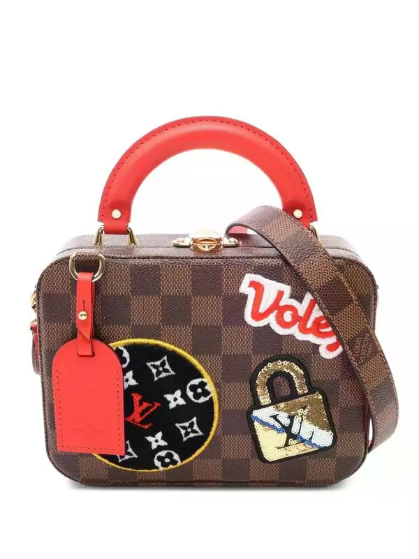 LOUIS VUITTON 2018 Damier Ebene Stories Tote Bag - Brown