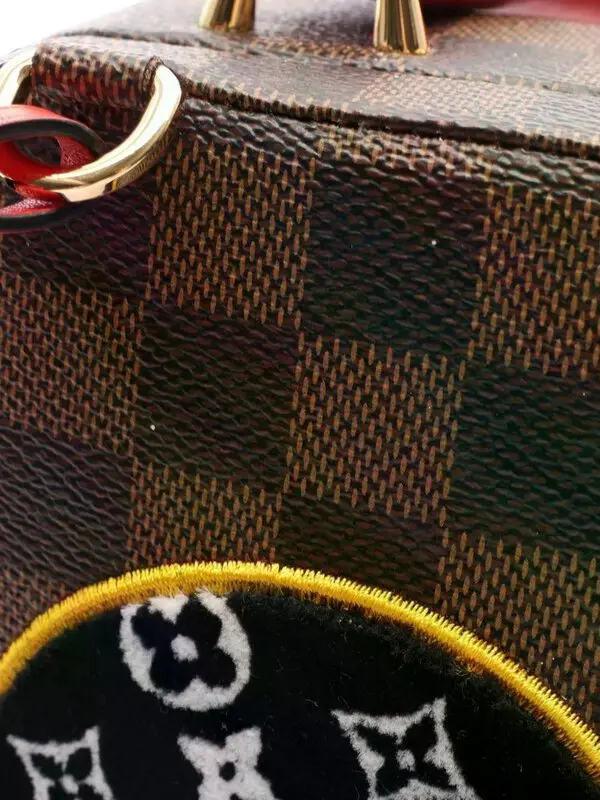 LOUIS VUITTON 2018 Damier Ebene Stories Tote Bag