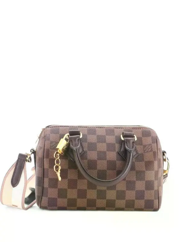 LOUIS VUITTON Speedy Bandouliere Bag Damier 20 Satchel - Brown